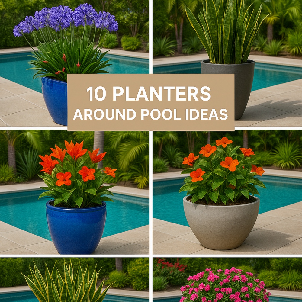 10 Planters Around Pool Ideas - Susie Harris