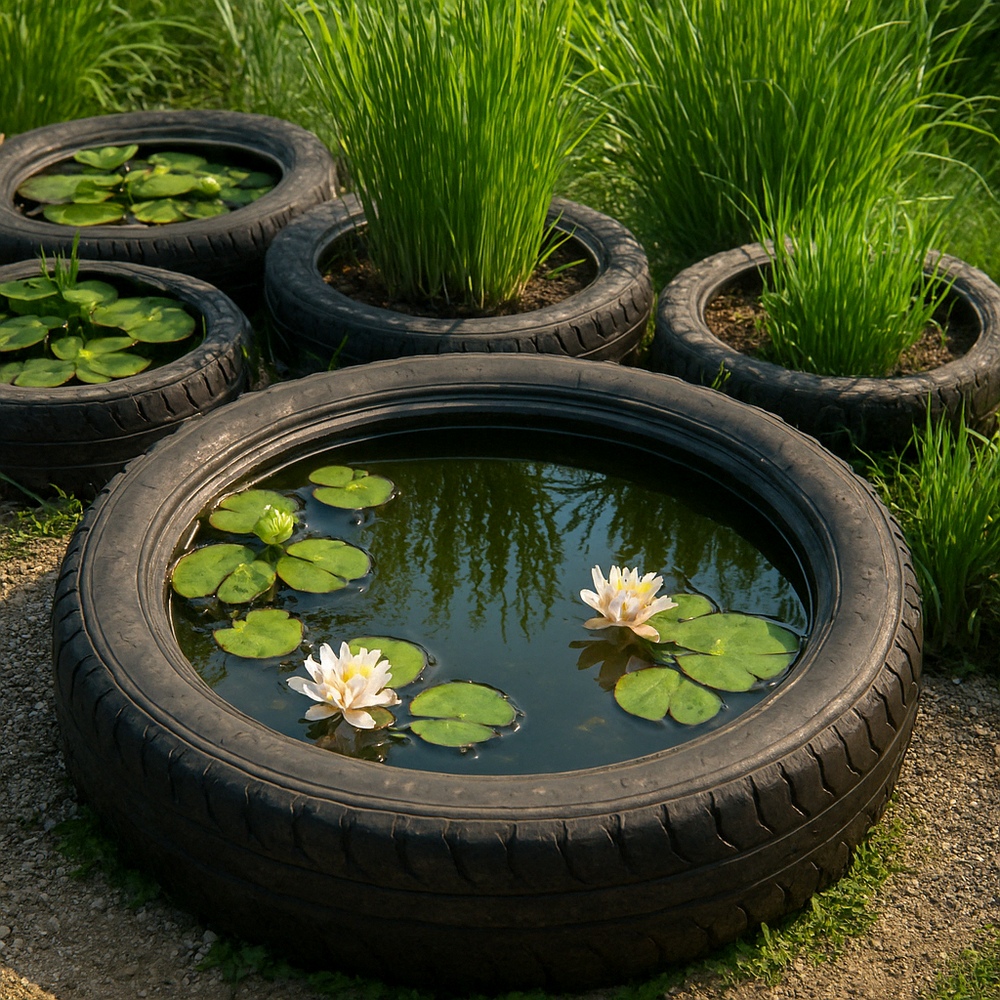 10 DIY Tyre Planter Ideas to Upcycle Your Garden - Susie Harris