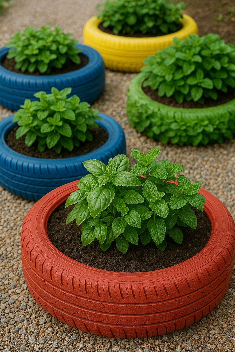 10 DIY Tyre Planter Ideas to Upcycle Your Garden - Susie Harris