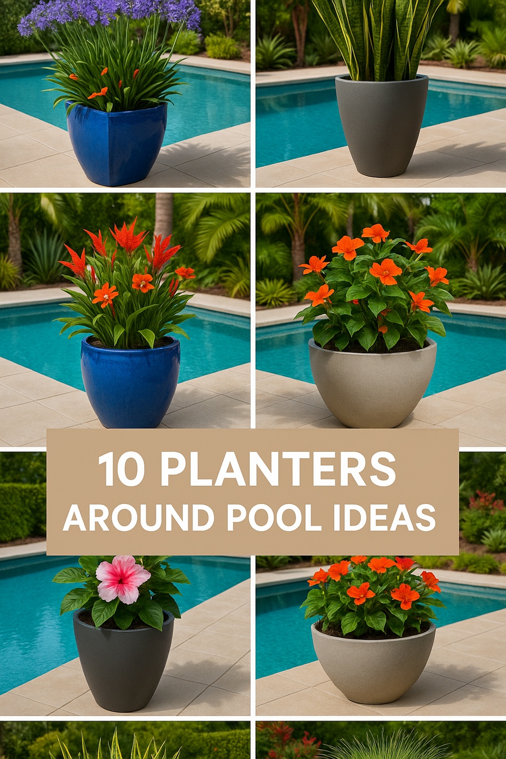 10 Planters Around Pool Ideas - Susie Harris Blog