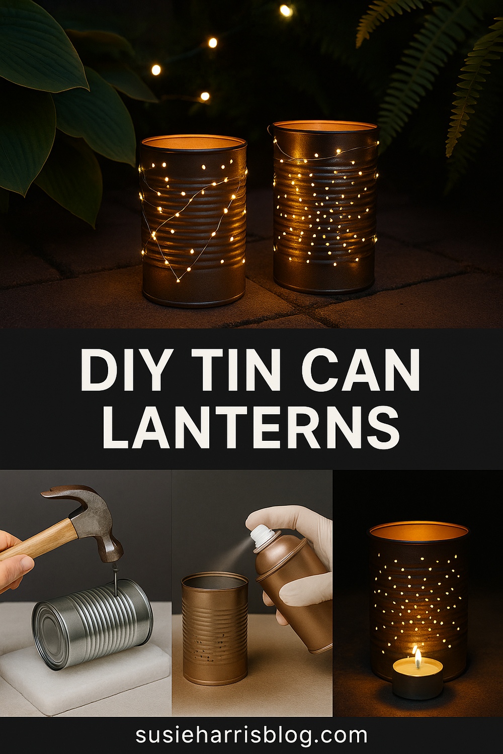 12 Recycled Tin Can Ideas - Susie Harris