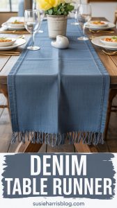 18 Upcycled Denim Home Décor Ideas - Susie Harris Blog
